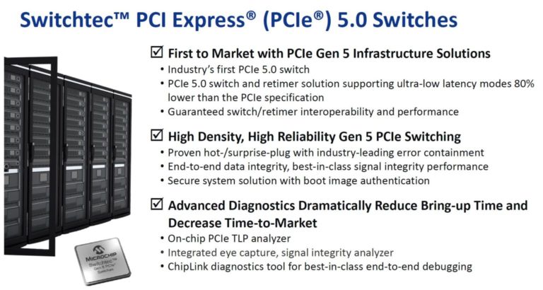 Microchip开始制作Switchtec PCIe 5.0交换机的样品 - Embedded AI Data Center