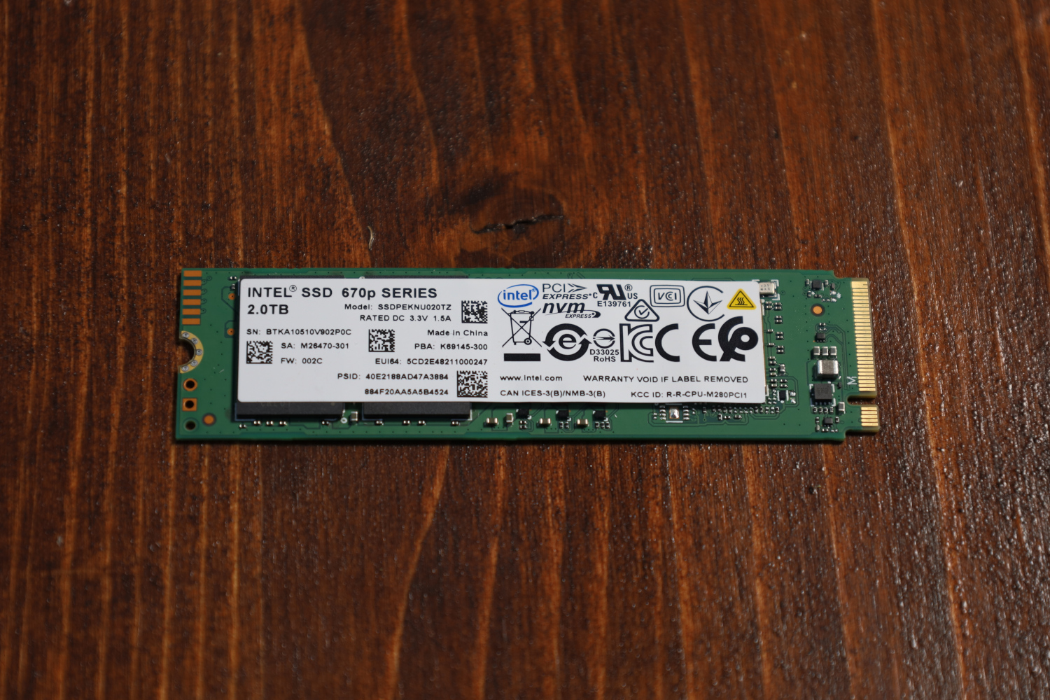 Intel 670p 2TB M.2 NVMe SSD评测报告 - Embedded AI Data Center